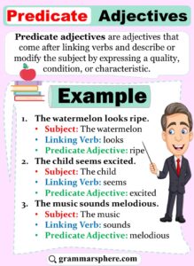Understanding Predicate Adjectives: Rules And Examples