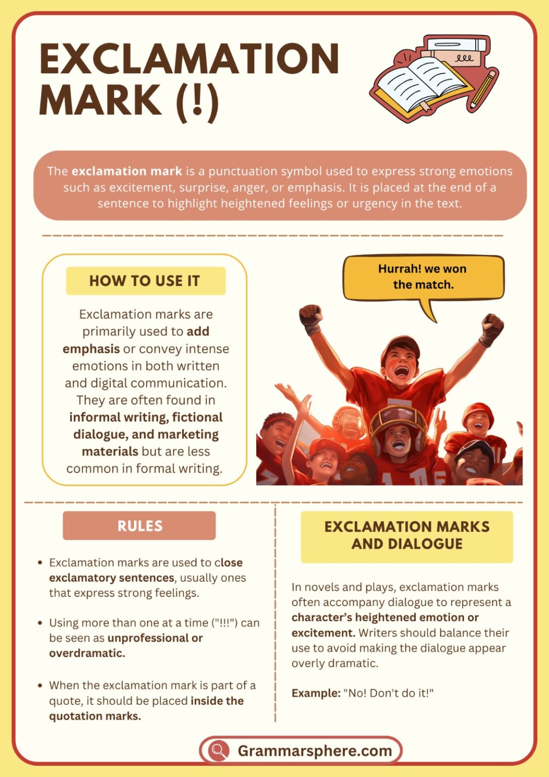 Exclamation Mark: Definition, Rules, And Examples - GrammarSphere