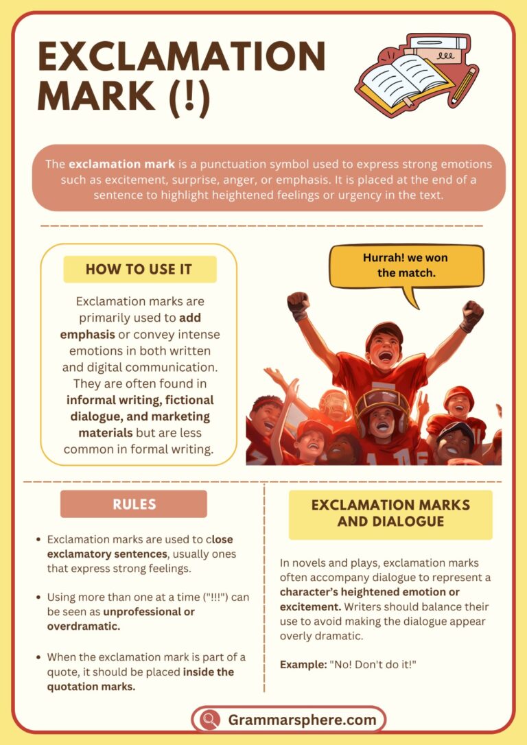Exclamation Mark: Definition, Rules, And Examples - GrammarSphere