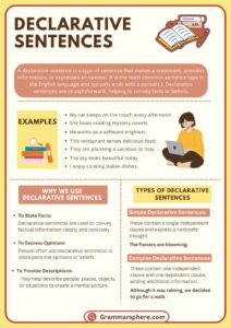 Declarative Sentences With Examples In English